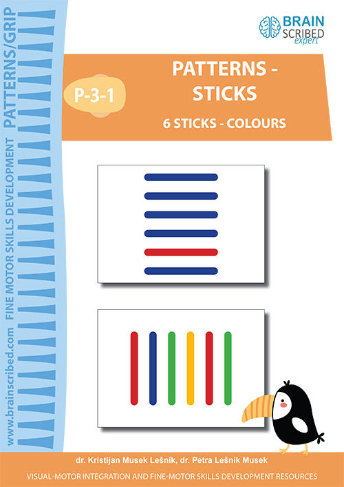 6 STICKS - COLOURS | grafomotorika